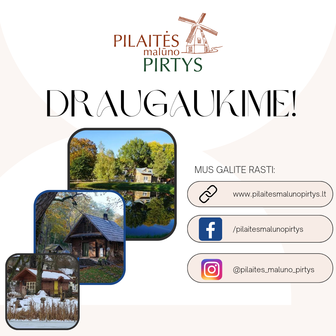 Pilaitės malūno pirtys - Savaitgalio pramogos, renginiai, kelionės